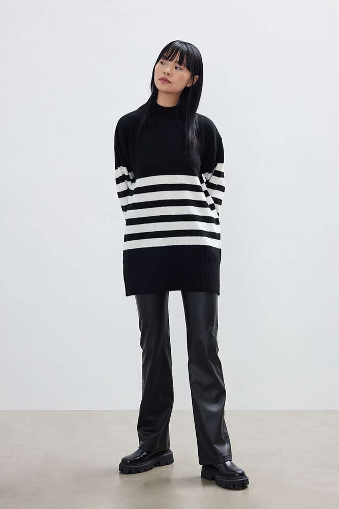 SİYAH ÇİZGİLİ KAZAK Online Satın Al! | Be Blue